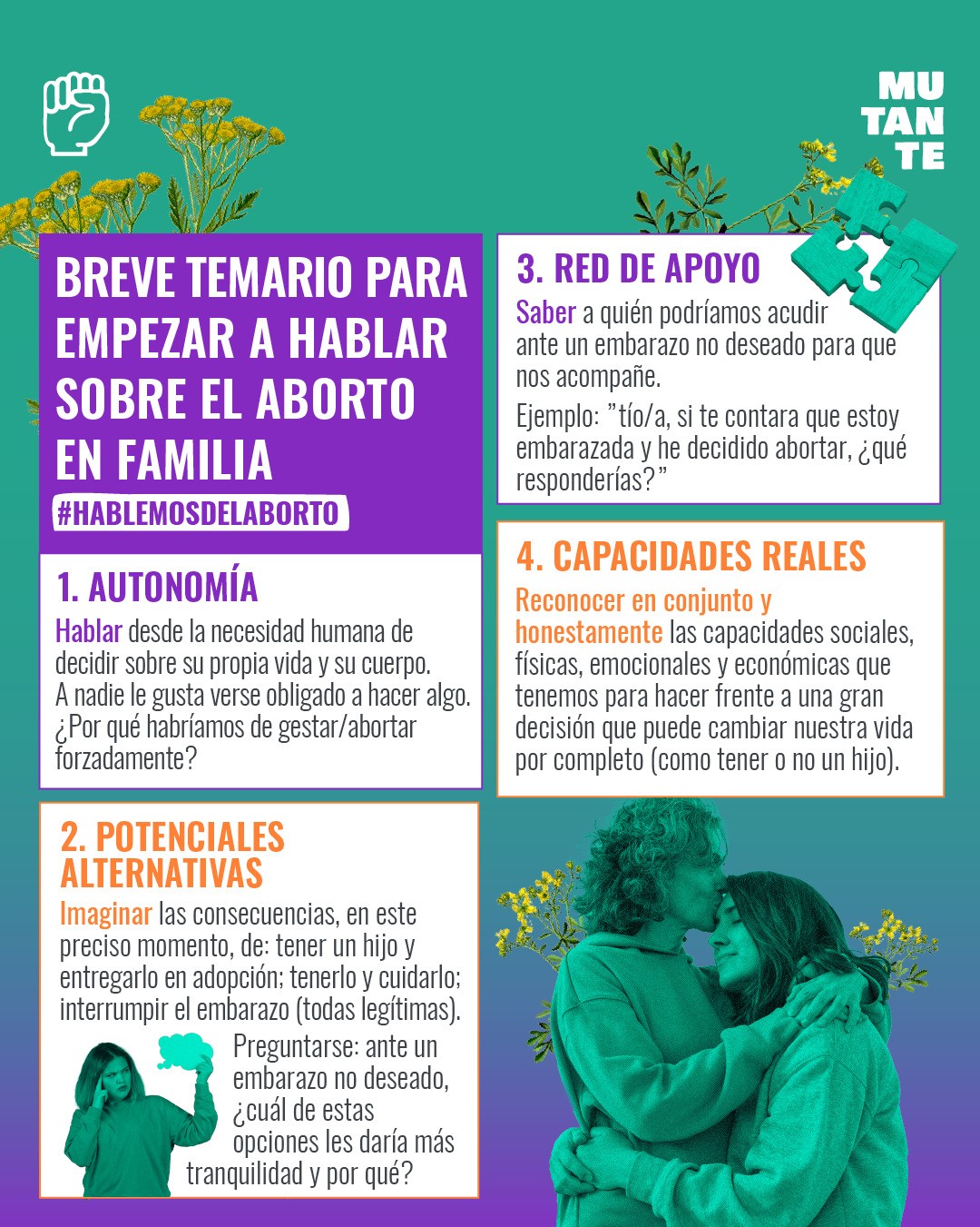 MUTANTE - Breve temario para empezar a hablar sobre el aborto en familia